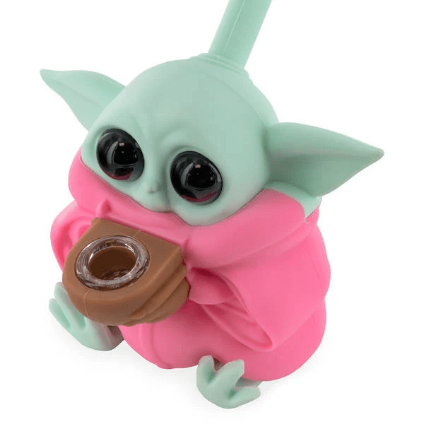 Alien Pink Silicone Bong