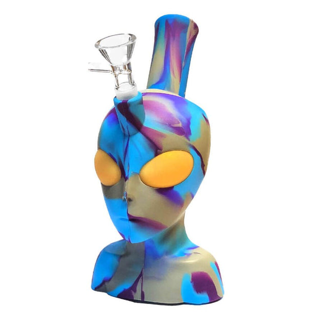 Blue Alien Head Bong
